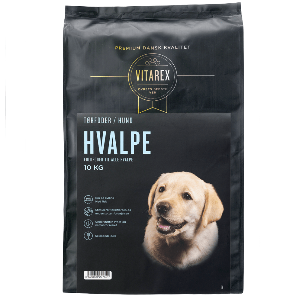 Hvalpe, 10 kg » Vitarex – Kvalitets foder til hund og kat